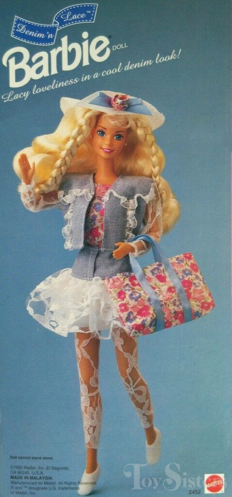 1992 Denim 'n Lace Barbie (#2452) - Toy Sisters
