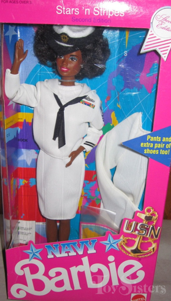 1990/1991 Stars 'n Stripes Navy Barbie AA - Toy Sisters