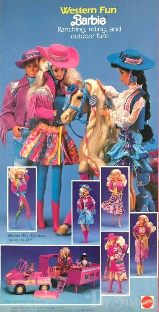 1989/1990 Western Fun Barbie (#9932/#5408) - Toy Sisters