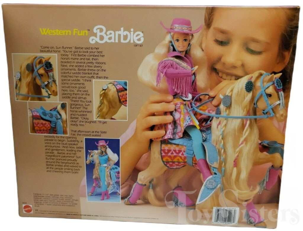 1989/1990 Western Fun Barbie (#9932/#5408) - Toy Sisters