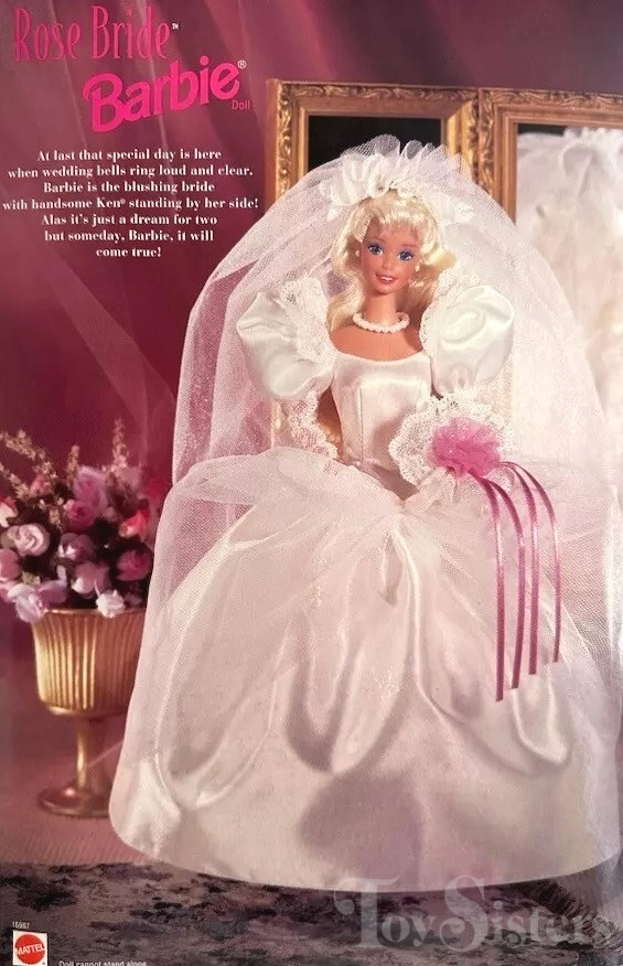 1996 Rose Bride Barbie (#15987) - Toy Sisters