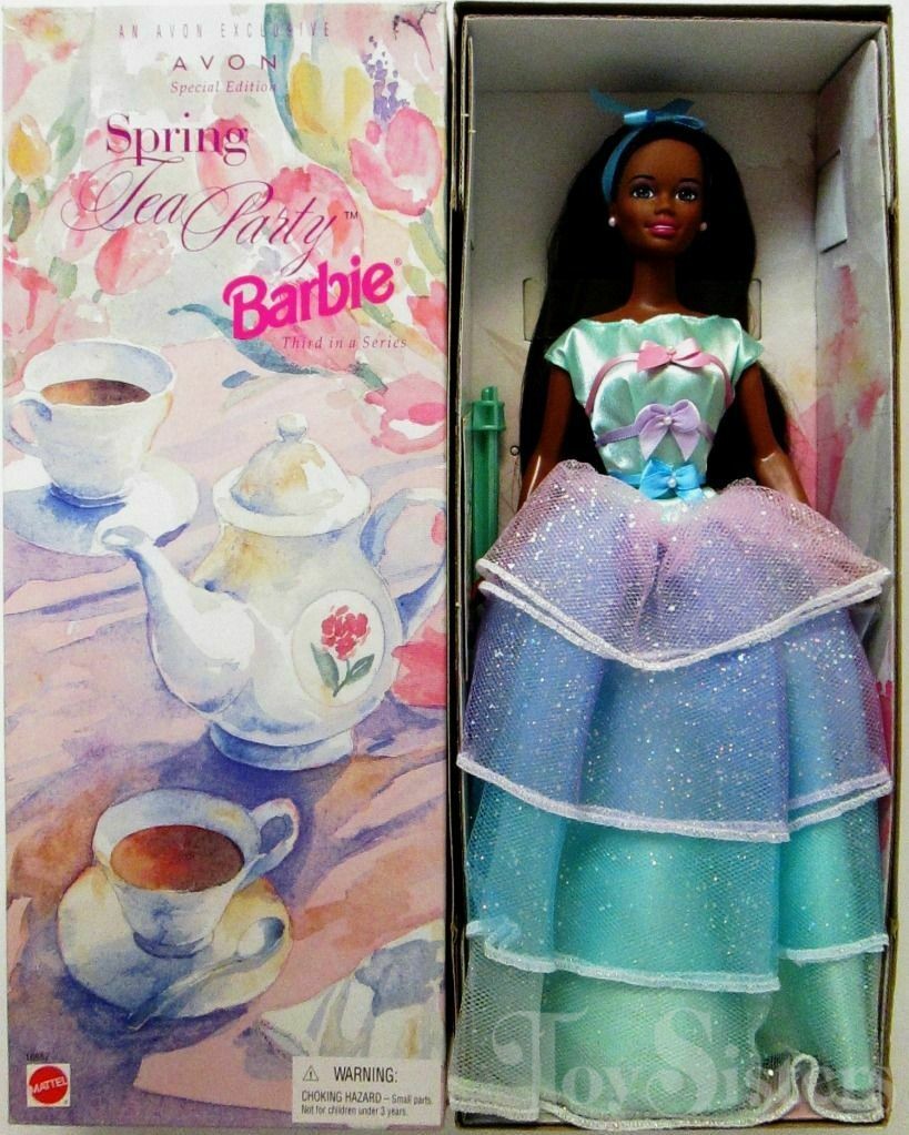 1997/1998 Avon Spring Tea Party Barbie AA - Toy Sisters