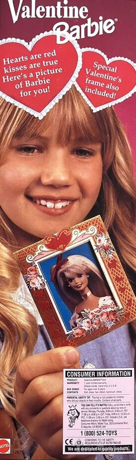 1995 Valentine Barbie (#12675) - Toy Sisters