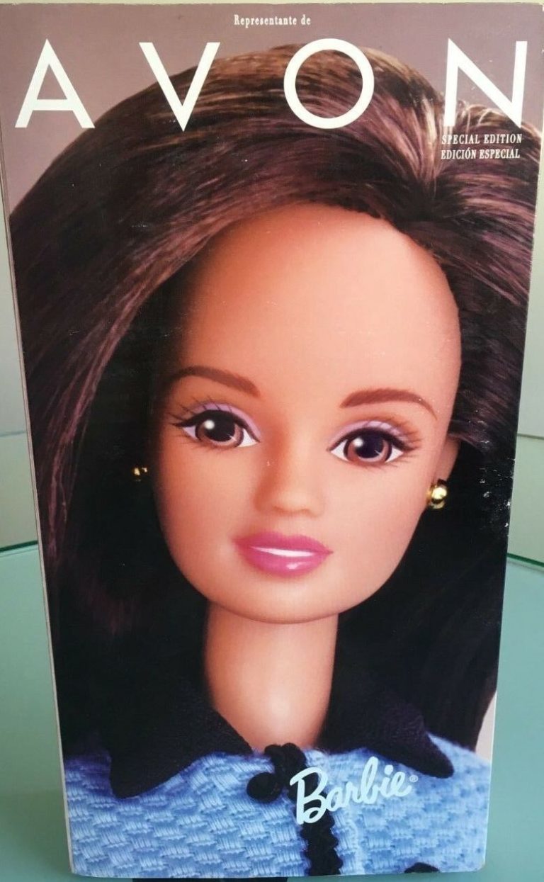 1998/1999 Avon Representative Barbie Hispanic - Toy Sisters