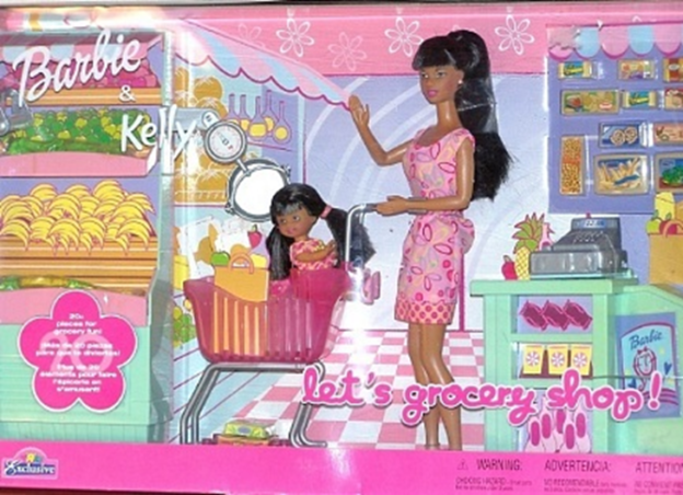 2002 Let’s Grocery Shop! Barbie & Kelly AA – Toy Sisters