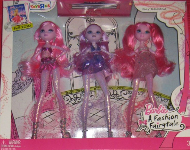 2009 Barbie A Fashion Fairytale Dark Pink Flairy Glim'r - Toy Sisters