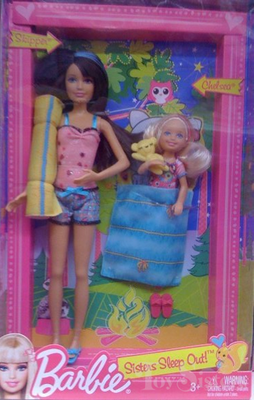 2011 Barbie Sisters Sleep Out Skipper & Chelsea - Toy Sisters