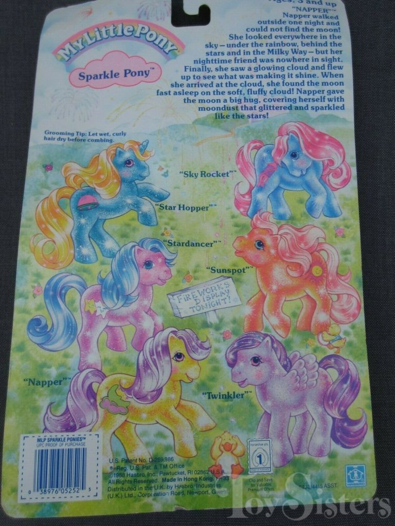 Vintage My Little Pony Sparkle Pony Napper - Toy Sisters