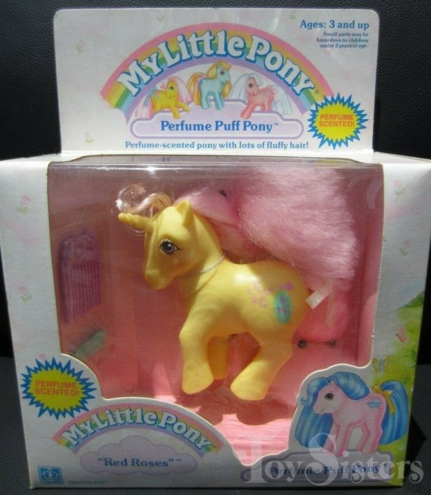 Vintage My Little Pony Perfume Puff Red Roses - Toy Sisters