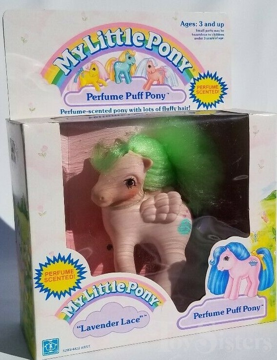 Vintage My Little Pony Perfume Puff Lavender Lace - Toy Sisters
