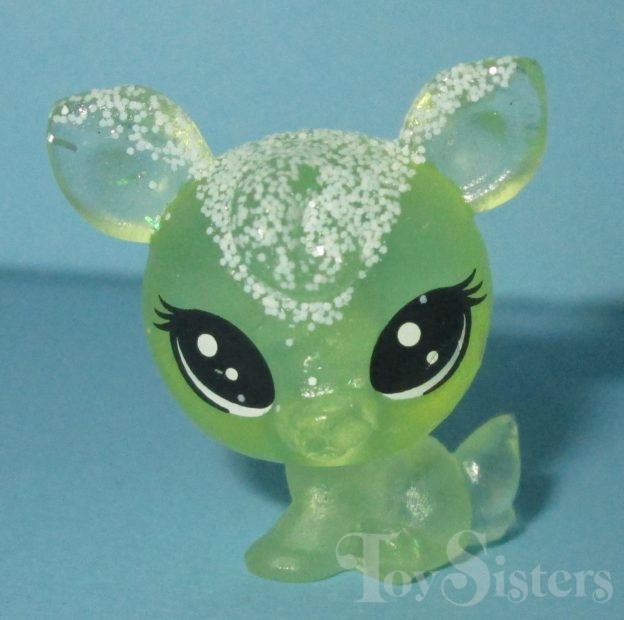 Littlest Pet Shop Frosted Wonderland Flurries Teensie Green Deer – Toy ...