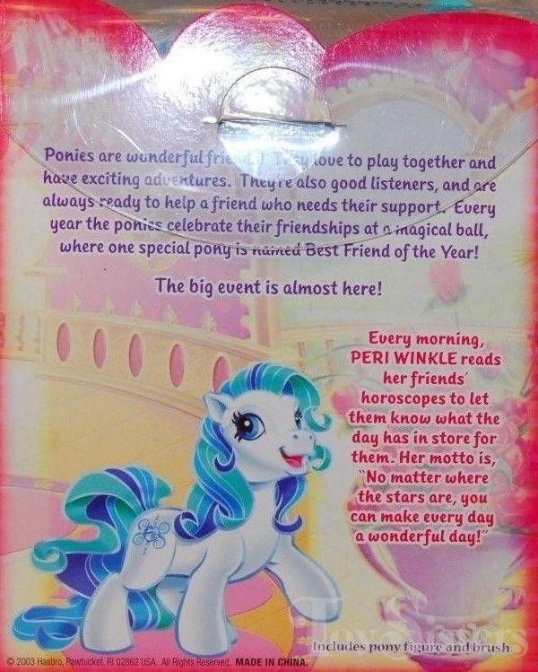 G3 My Little Pony Peri Winkle (Jewel Pony/Friendship Ball) - Toy Sisters