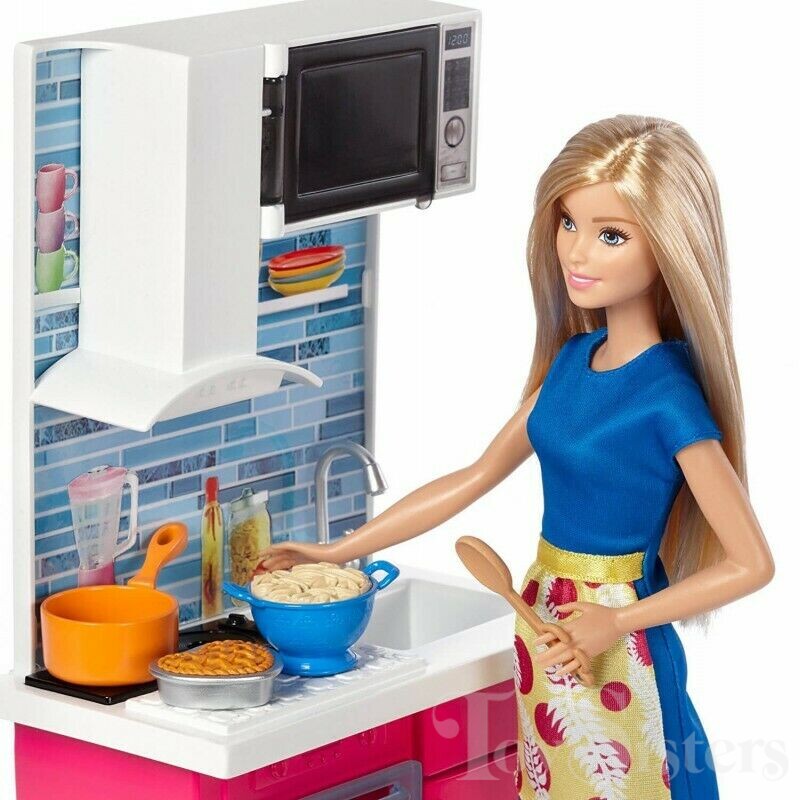 2016 Barbie You Can Be A Storyteller Kitchen - Toy Sisters