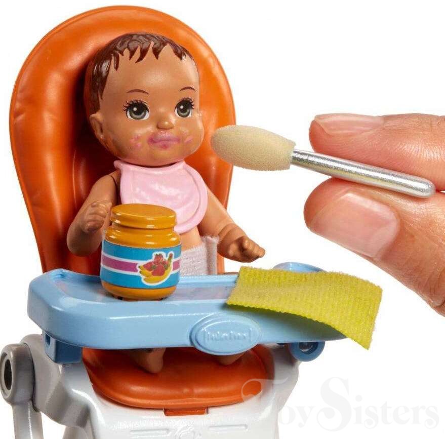 2017/2018 Barbie Skipper Babysitters Inc High Chair & Kelly (FHY99 ...