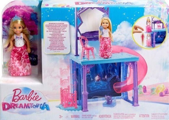 2017/2018 Barbie Dreamtopia Chelsea Vanity Playset with Elevator (FPL87 ...