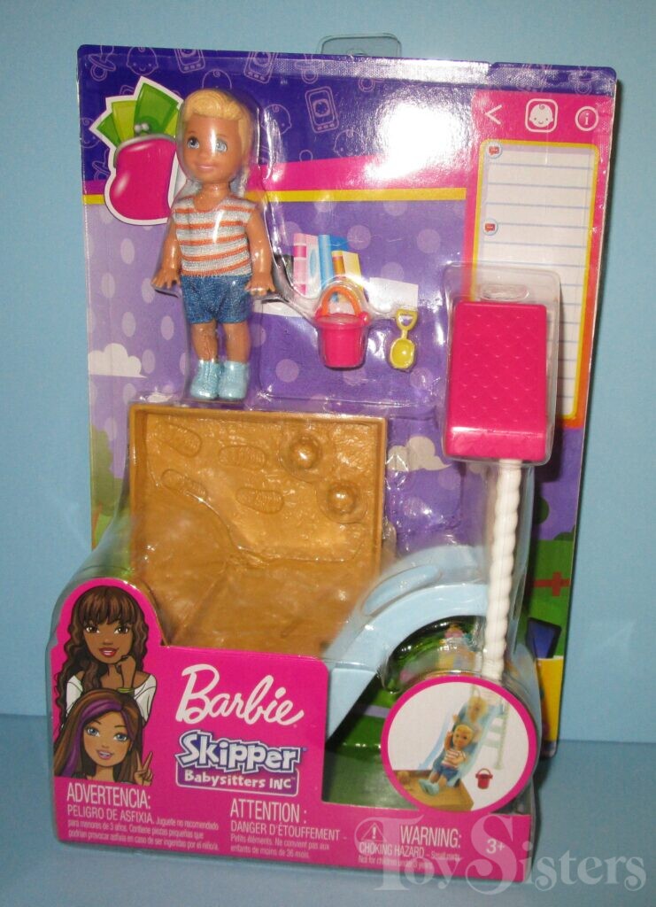 2018/2019 Barbie Skipper Babysitters Inc Sandbox Slide Playset ...