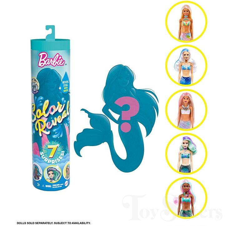 2019/2020 Series 4 Mermaid Color Reveal Barbie Shell (GTP43) - Toy Sisters