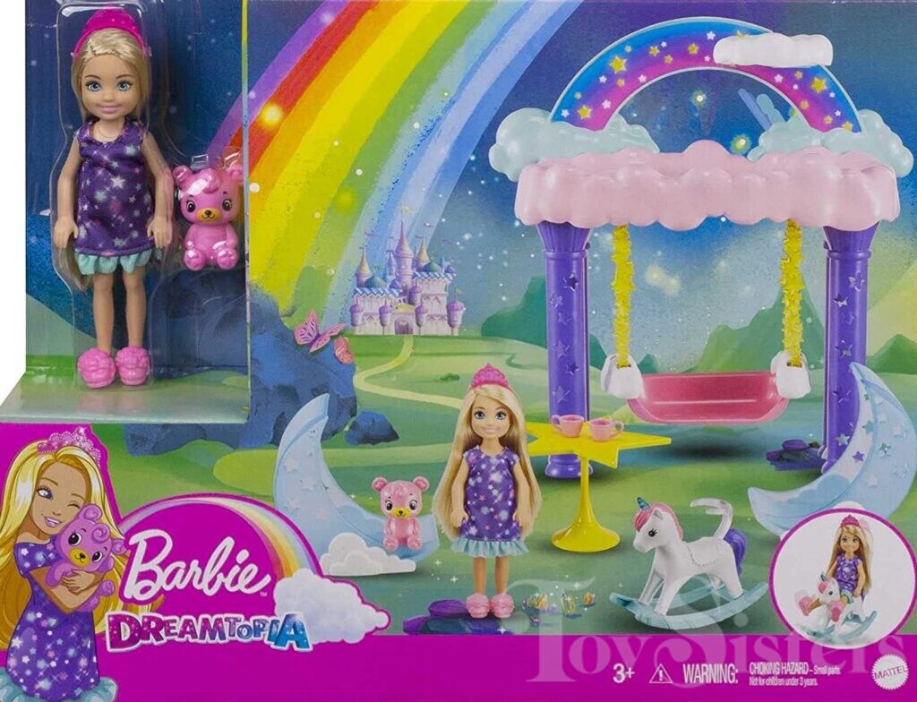 2020/2021 Barbie Dreamtopia Chelsea & Fairytale Swing Playset (GTF50 ...