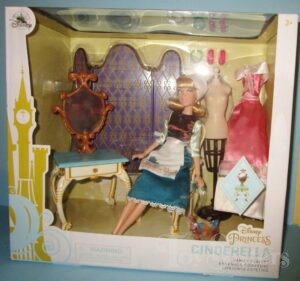 Disney Store Cinderella Diorama Vanity Playset Doll - Toy Sisters