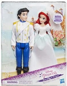 Disney Doll Hasbro Royal Collection Ariel & Prince Eric Wedding - Toy ...