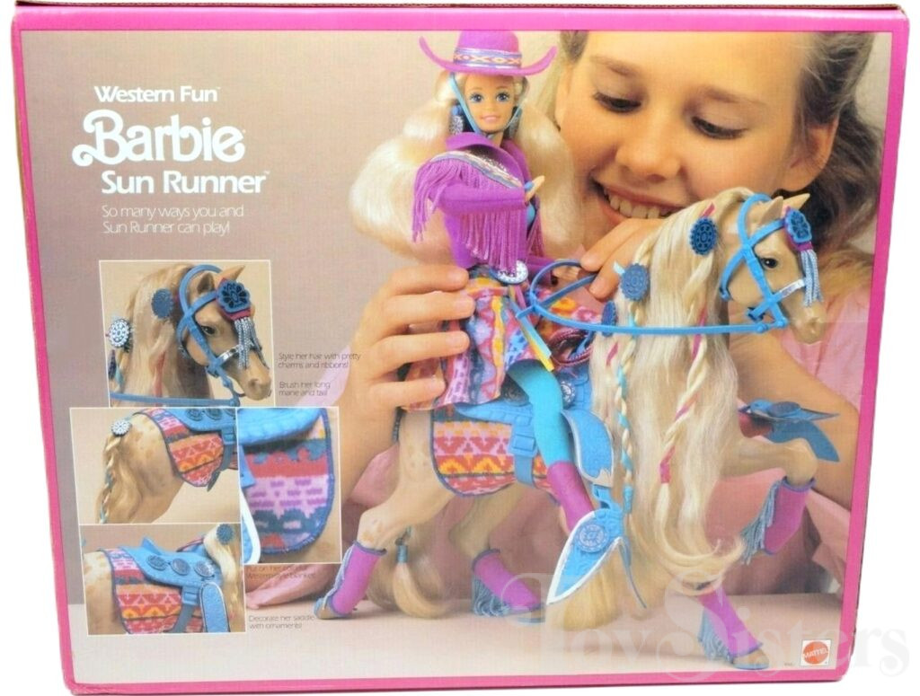 1990 Barbie Western Fun Horse Sun Runner (#9961/#5408) - Toy Sisters