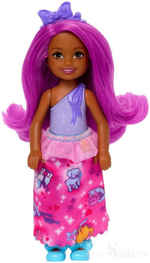 2023 Barbie Dreamtopia Puppy Princess Chelsea Purple (HLC19) - Toy Sisters