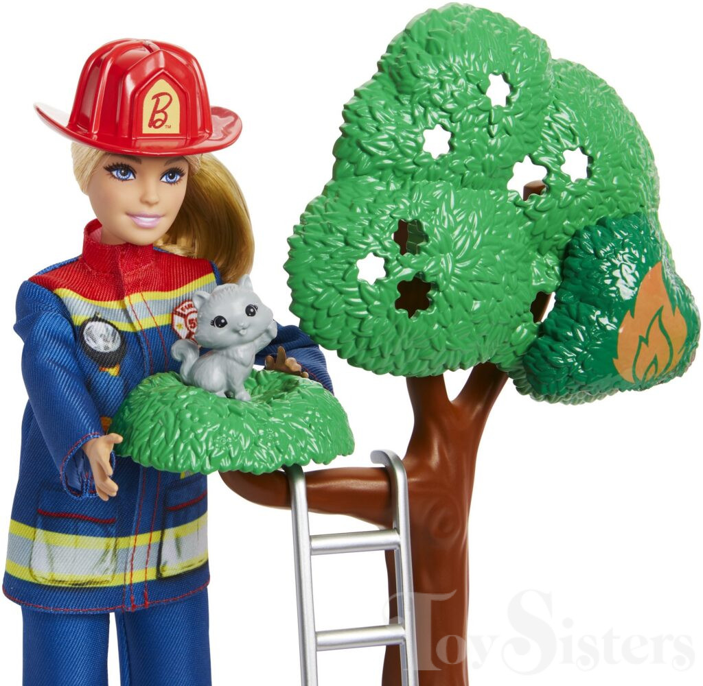 2024 Barbie You Can Be Anything Firefighter Doll & Playset (HRG55 ...