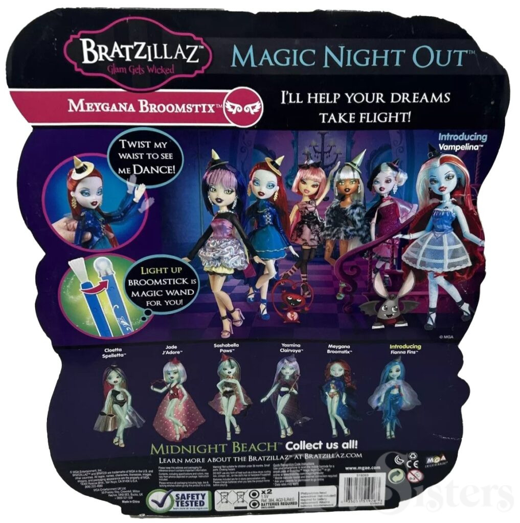 Bratzillaz Magic Night Out Meygana Broomstix - Toy Sisters
