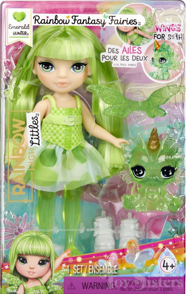 Rainbow High Littles Rainbow Fantasy Fairies Emerald Hunter - Toy Sisters